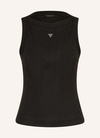 Guess Top Tina Mit Schmucksteinen schwarz