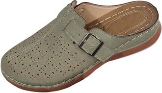 Generic Sandales orthop&eacute;diques l&eacute;g&egrave;res et d&eacute;contract&eacute;es &agrave; talon compens&eacute; pour femme, couleur unie, &eacute;l&eacute;gantes, classiques, respirantes, confortables, pour l&eacute;t&eacute;