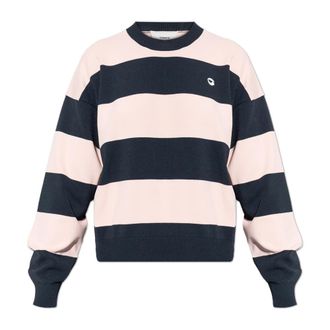 Coperni Gestreifter Rundhalspullover - - Knitwear - Damen - Rosa - S