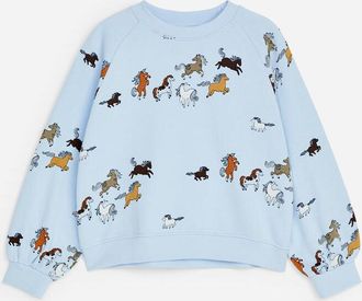 Arket Legeres Sweatshirt -Blau