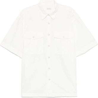 Dries Van Noten Homme, Chemises, Blanc, Taille: S Short Sleeve Chemises