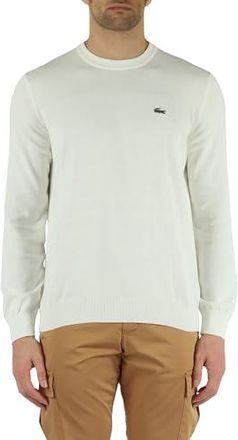 Lacoste Pull &agrave; col rond AH0128, pull en tricot basique pour homme, coupe droite, 70 V, XXL