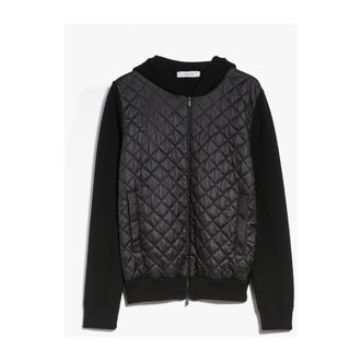 Max Mara Strickjacke mit Kapuze - - Jackets - Damen - Schwarzk - M