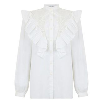 Alberta Ferretti Damen, Blusen & Hemden, Wei&szlig;, SGr&ouml;&szlig;e