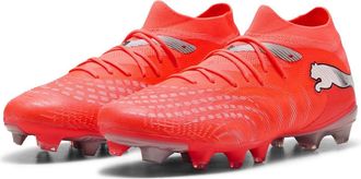 Puma Future 9 Match FG/AG WNs Fu&szlig;ballschuhe f&uuml;r Damen, Rot gl&auml;nzend, Wei&szlig;, Schwarz, Silber, Gr&ouml;&szlig;e 38, Rot gl&auml;nzend PUMA Wei&szlig; PUMA Schwarz PUMA Silber, 38 E