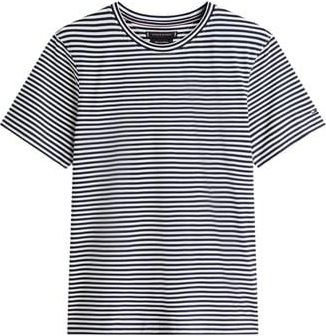 Tommy Hilfiger T-shirt droit ray&eacute; en coton
