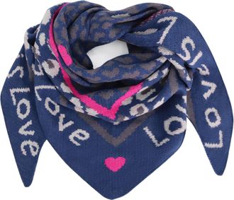 Glamexx24 Damen Winterschal Dreiecksform Schal: W&auml;rme Halstuch Trend Sehr Weicher Liebe Muster, Mischfarbe