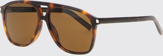 Saint Laurent Piloten-Sonnenbrille aus Schildpatt-Acetat mit Doppelsteg