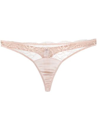 Fleur Of England Tanga mit Spitze - Nude