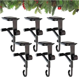 Generic Weihnachtsgirlande-Haken, verstellbarer Kaminaufh&auml;nger f&uuml;r Girlande und Str&uuml;mpfe, robuste Kamin-Girlande, ohne Bohren, Strumpfhalter f&uuml;r Kaminsims, Me