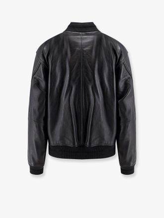 Diesel Womens Leather Jacket Ilyan Black