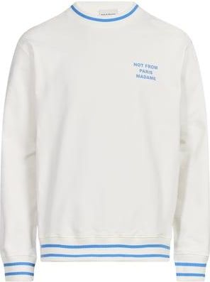 Dr&ocirc;le de Monsieur Pull droit &agrave; logo en coton