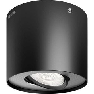 Philips MyLiving - Spot, diam&egrave;tre 10 cm, 2700 k, 4,5 w, intensit&eacute; variable, noir 915004934801 - Philips