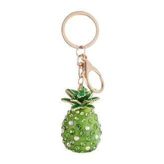 Generic Porte-cl&eacute;s ananas, porte-cl&eacute;s en strass dananas | Porte-cl&eacute;s de voiture en strass - Pendentif de sac, breloque cl&eacute;, porte-cl&eacute;s sac &agrave; dos, porte-cl&eacute;s c