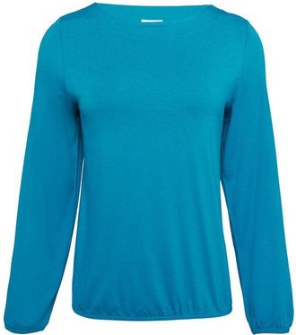 s.Oliver Langarmshirt T-Shirt Langarmshirt mit U-Boot-Ausschnitt im O-Shape