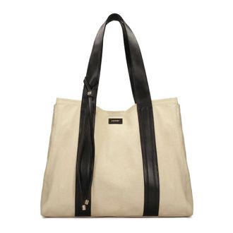 Kazar XXL Tasche aus beigem Stoff - - Bags - Damen - Beige - ONE SIZE