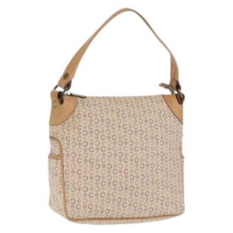 Celine Sac &agrave; bandouli&egrave;re en toile Pre-owned - Femme - Pre-owned - Beige - Taille: ONE Size