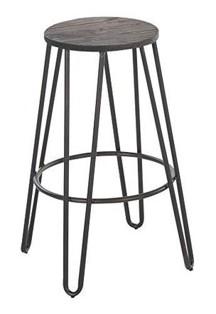 Kit Closet 5020919070 Hocker, Metall, Schwarz, 74 x 43 x 43 cm