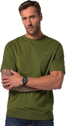 JP1880 Hommes Grandes Tailles L-8XL Jusquau 8XL - T-Shirt Collection Basic à col Rond et imprimé JP1880 Vert de la mer 7XL 712616441-7XL