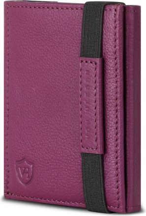 Von Heesen Slim Wallet mit RFID Schutz - Geldb&ouml;rse Herren klein - Mini Geldbeutel Damen Portmonee - Kartenetui Echtleder Karten Portemonnaie - Leder Kreditkarten