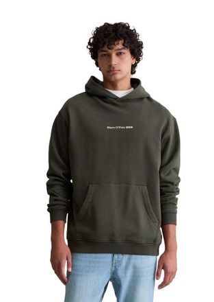 Marc O'Polo Denim Hoodie relaxed fit, K&auml;ngurutasche, Logoschriftzug