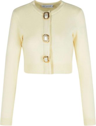 Self Portrait Cardigan - Creme