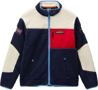 Napapijri Polaire droite col montant en sherpa