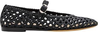 Le Monde Beryl Mary Jane Woven Leather - Gr. 36,5 (EU) - in Schwarz