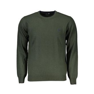 Harmont & Blaine Gr&uuml;ner Designer Pullover mit Rundhalsausschnitt - - Knitwear - Herren - Gr&uuml;n - 2XL