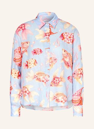 Robert Friedman Robert Friedman Hemdbluse Aus Leinen blau