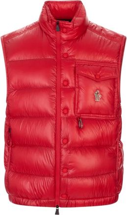 Moncler Homme, Vestes, Rouge, Taille: L Uychi Packable Down Gilet