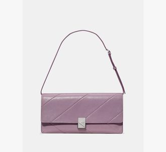 Kate Spade New York Kate Spade Deco Schultertasche Aus Gl&auml;nzendem Leder f&uuml;r Frauen in Marktviolett