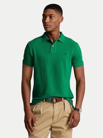 Polo Ralph Lauren Poloshirt 710782592017 Grün Custom Slim Fit