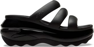 Crocs Classic Mega Crush Tripe Strap 209842-001, Women slides, Black, 42/43 EU