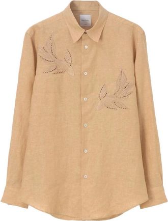 Paul Smith Homme, Chemises, Brun, Taille: L Camicia Ricamo Kingyo
