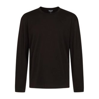 Giorgio Armani Pull en cachemire pur interlock - Homme - Tops - Brun - Taille: 2XL