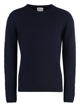 THE (ALPHABET) pull en maille torsadée - Noir