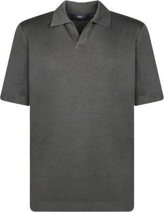 Herno Homme, Tops, Gris, Taille: S Polo en maille Jersey