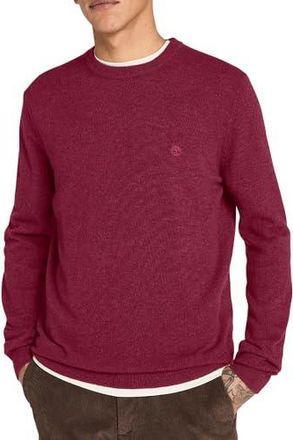 Timberland Pull pour homme col rond en laine m&eacute;rinos Cohas Brook Bordeaux Code TB0A2BFH648, bordeaux, Medium