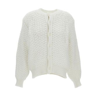 Comme Des Gar&ccedil;ons Cardigan mit Zopfmuster - - Knitwear - Damen - Wei&szlig; - M