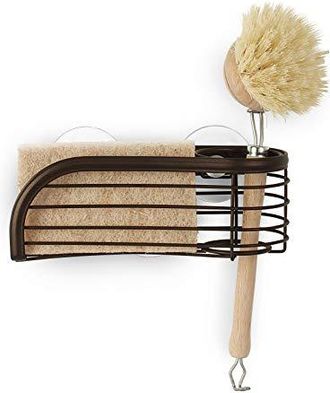 Spectrum Diversified Ashley Sponge & Brush Holder, Bronze