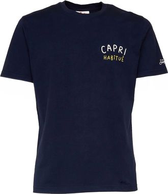 MC2 Saint Barth Homme, Tops, Bleu, Taille: XL T-shirt &agrave; manches courtes et col rond