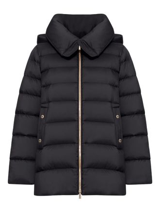 Moorer doudoune à capuche - Noir