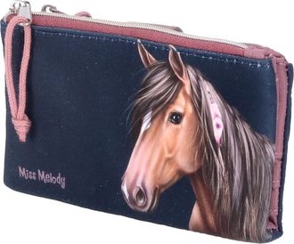 Depesche Portemonnaie Mit Stepp Miss Melody Night Horses dunkelblau