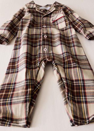 Mango Pyjama deux-pi&egrave;ces en coton &agrave; carreaux rouge - Home - 12-18 mois - MANGO HOME