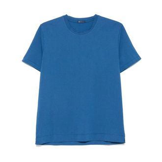 Finamore Blaue T-Shirts und Polos - - Tops - Herren - Blau - S