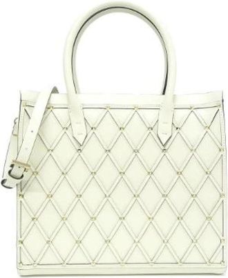 Valentino Sac &agrave; main en cuir Garavani Pre-owned - Femme - Pre-owned - Blanc - Taille: ONE Size
