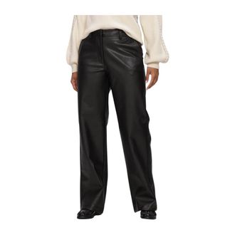 Object Objliva MW Wide Pants Noos - - Trousers - Damen - Schwarzk - XS