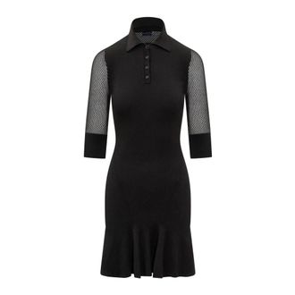 Off-white Arrow Strick-Minikleid mit Polokragen - - Dresses - Damen - Schwarzk - XS