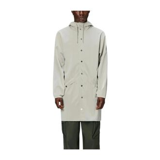 Rains Minimalistischer Langer Regenmantel - - Jackets - Herren - Beige - XS